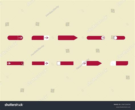 Skip Button Icon Element Set Stock Vector Royalty Free 2567154791
