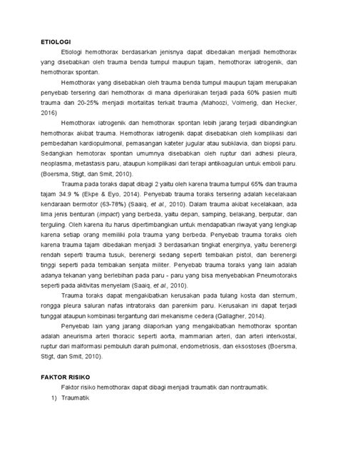 Hemothorax Pdf