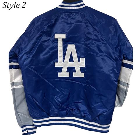 Starter Royal Satin National Los Angeles Dodgers Jacket Jacket Makers