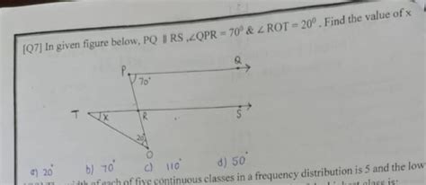 Q7 In Given Figure Below Mathrm Pq Mathrm Rs Angle Ma