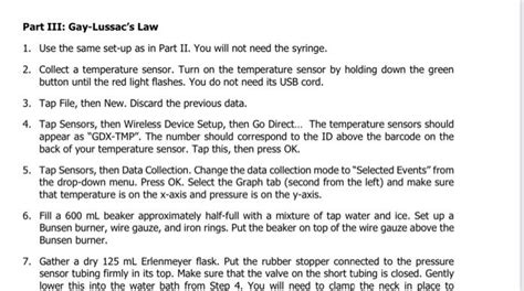 Solved Give Two Experimental Errors Or Limitations In Part