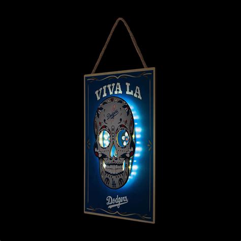Los Angeles Dodgers Day Of The Dead Led Sign Foco