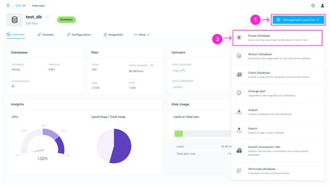 pause resume databases
