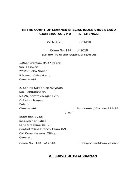 Under Talking Affadavit Pdf Bail Crime And Violence