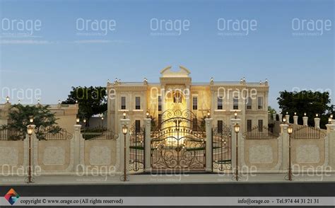 Classical Boundary Wall Design Decoration Ideas