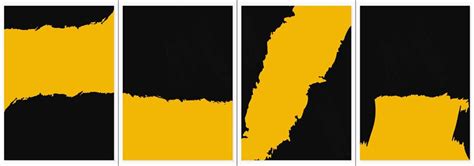 Premium Vector Set Of Abstract Yellow Grunge Scratch Flyer Template