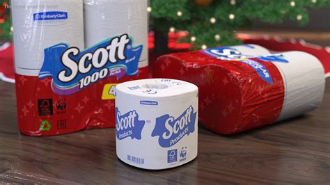 3d Scott Individually Wrapped Toilet Paper Turbosquid 1605789