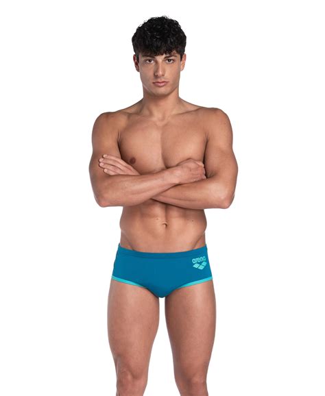 Arena Mens One Big Logo Swim Brief Blue Cosmo Aqualoja