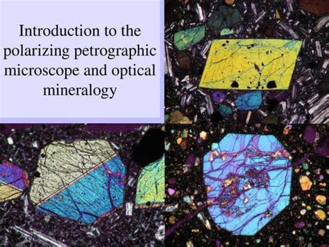 Microscopic Mineralogy The Study Of Minerals Under Microscope Pdf