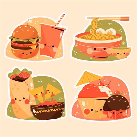 Cute Food Vectors And Illustrations For Free Download Freepik