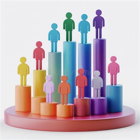 3d Render Icon Bar Chart With Cute Icons Showing Financial Data Icon 3d