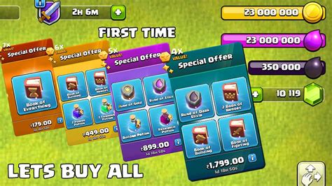 First Time Buying All The Special Offers In Clash Of Clans Coc Youtube