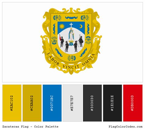 Zacatecas Flag Color Codes