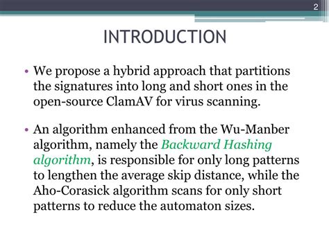 Ppt A Hybrid Algorithm Of Backward Hashing And Automaton Tracking For