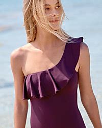 Soleil Asymmetrical One Piece Swimsuit Garnet Hill