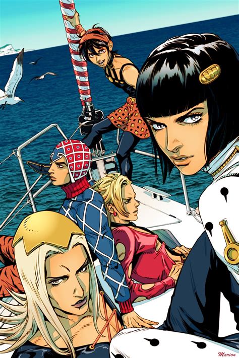 Bruno Bucciarati Guido Mista Narancia Ghirga Pannacotta Fugo And