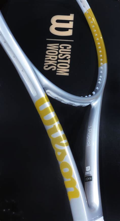 Wilson Custom Racket Custom Metallic Silver Gold Metal
