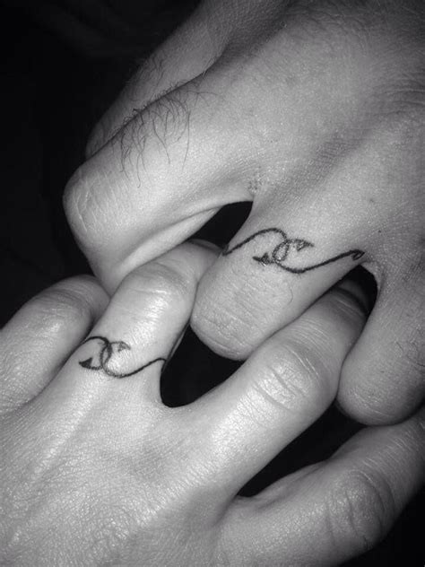 Cute Country Couple Tattoos Ring Tattoo Designs Ring Finger Tattoos