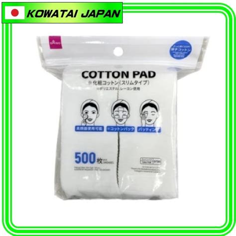 Daiso Cosmetic Cotton Slim Type 500 Sheets Shopee Singapore