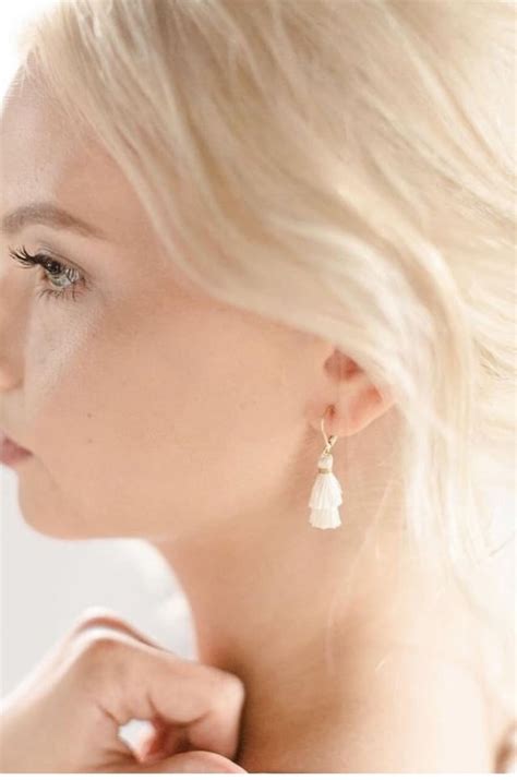 Ashley Tassels Double Tiny Tassel Earrings Small T Idea Stil