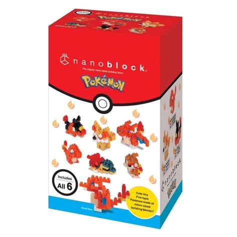 Pokémon Nanoblock Build Your Own Pokémon Fire Types Mostcutestnl