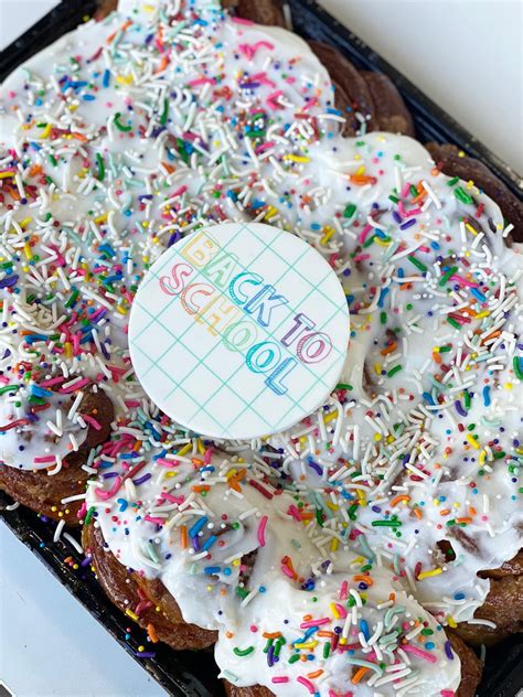 Back To School Cinnamon Buns Zestbakeshop