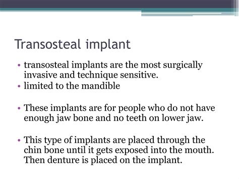 Classification Of Dental Implant Pptx