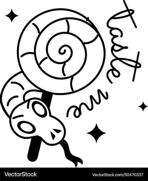 Coiled Snake Royalty Free Vector Image Vectorstock