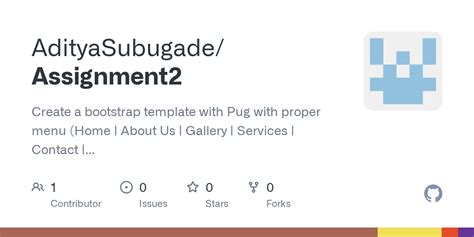 Github Adityasubugadeassignment2 Create A Bootstrap Template With