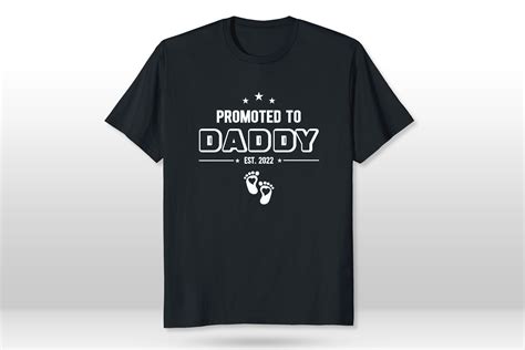 Mens Promoted To Daddy Est 2022 Graphic By Teebay · Creative Fabrica