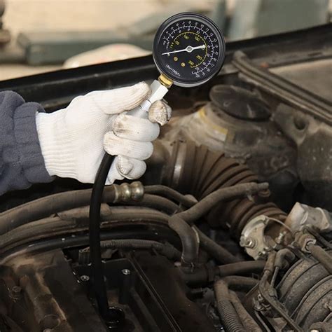 Engine Compression Tester Testing Gauge Gage Check Test Tool Kit Fits