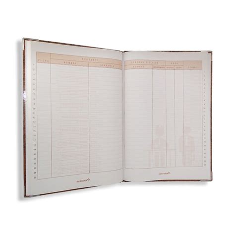 Hoja De Registro Del Centro Del Libro Grande