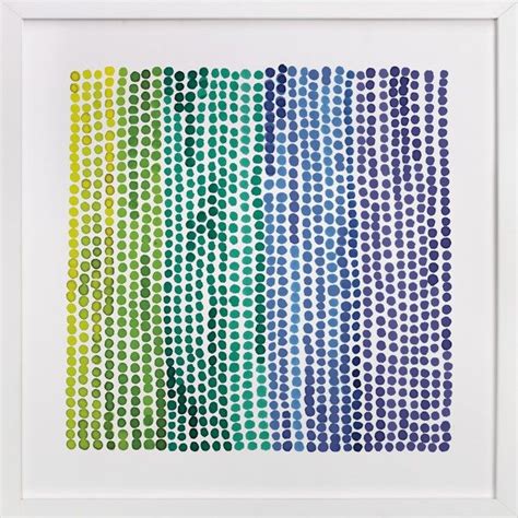 Limited Edition Art Print With Multicolored Circles Rainbow Dot Art