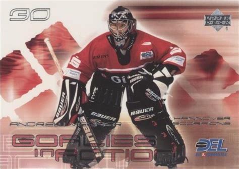 2001 02 Upper Deck Del German Goalies In Action Andrew Verner G4 For