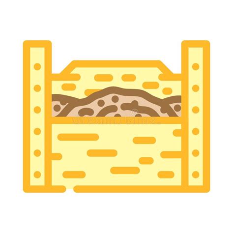 Compost Bin Eco Conscious Color Icon Vector Illustration Stock Illustration Illustration Of