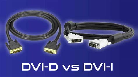 Dvi D Cable Vs Dvi I At Ester Gordan Blog