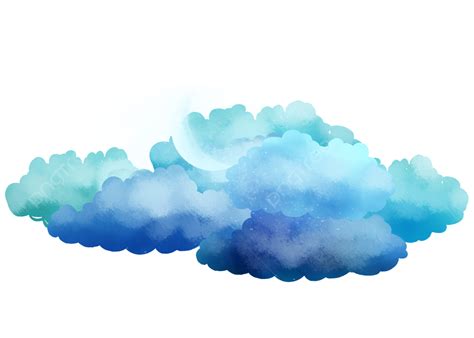 Luna Y Nubes Azules Png Azul Mar De Nubes Piaoyun Png Y Psd Para