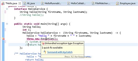 Trying Out Lambda Expressions In The Eclipse Ide