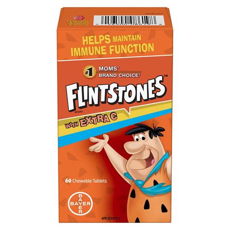 Flintstones Flintstones With Extra C Multivitamins Chewable Tablets 60