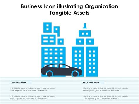 Business Icon Illustrating Organization Tangible Assets Presentation