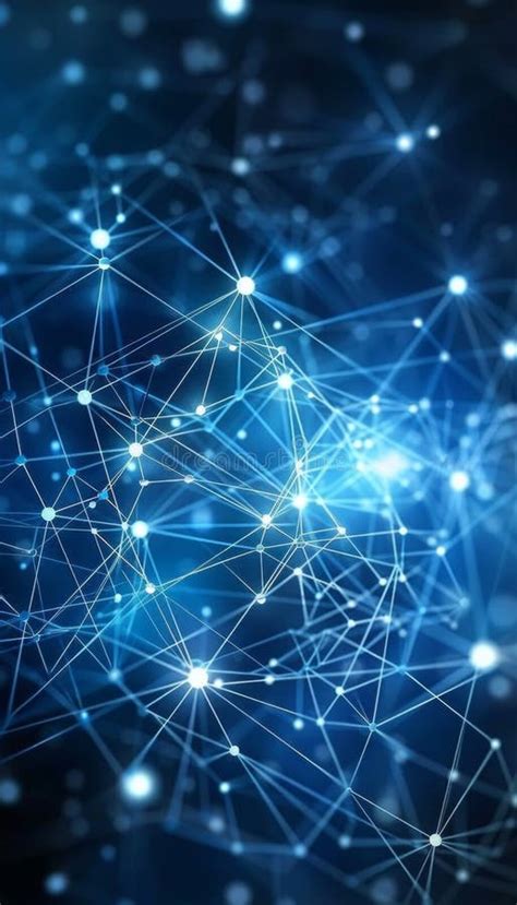 digital network linking streams of data with particle waves in