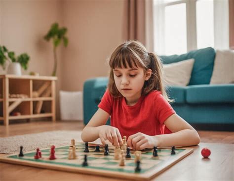 Premium Photo A Young Autistic Girl Playing Indoor Games At Home