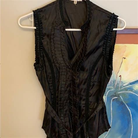Lucy Paris Tops Lucy Paris Black Sleeveless Vest Style Blo Poshmark