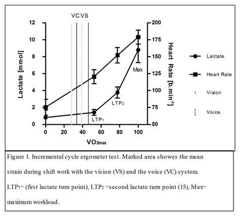 Incremental Cycle Ergometer Test Marked Area Showes The Mean Strain