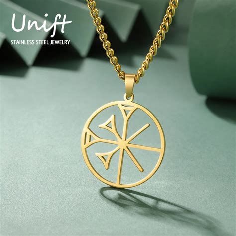 Unift Sumerian Cuneiform Anu Necklaces For Women Stainless Steel