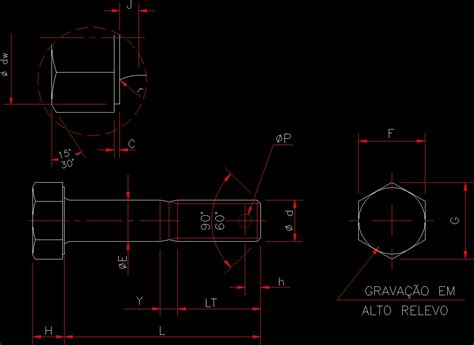 Bolt Hexagonal Top Dwg Block For Autocad • Designs Cad