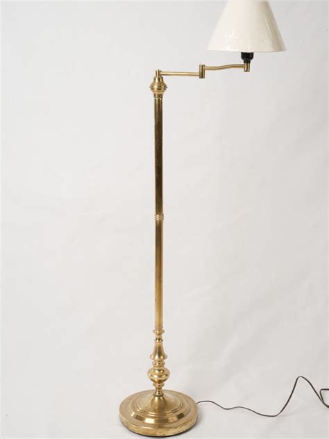 Vintage Brass Swing Arm Floor Lamp Chez Pluie