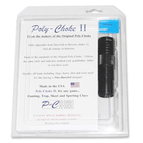 How To Use A Poly Choke At William Ashbolt Blog