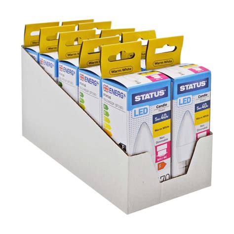 Wholesale Status Led Candle Light Bulb 55w40w Bayonet B22 Homeware