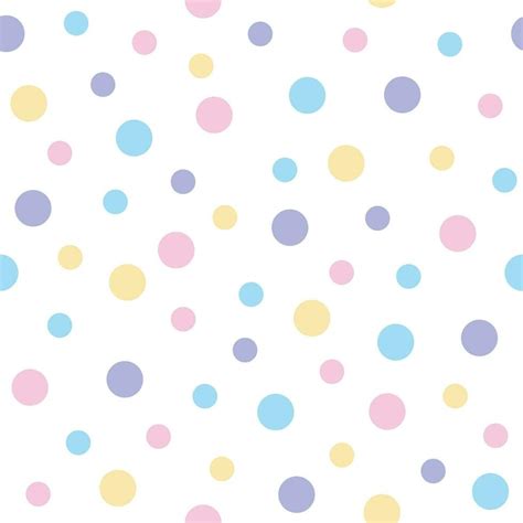 Colorful Polka Dot Seamless Pattern Vector Cute Dots Background With